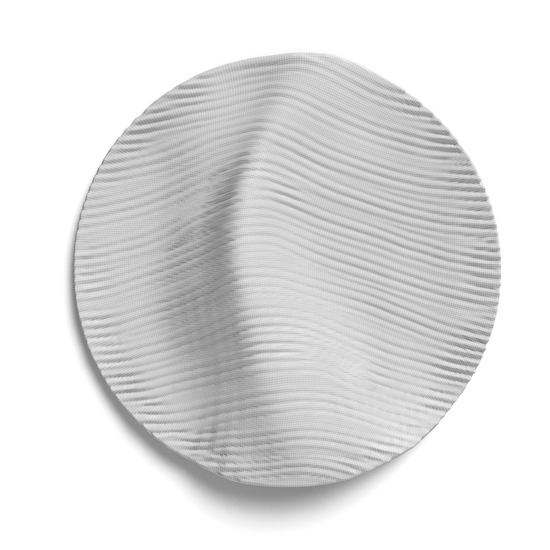 Waves Variation Round Wall Panel Model - TurboSquid 1945449