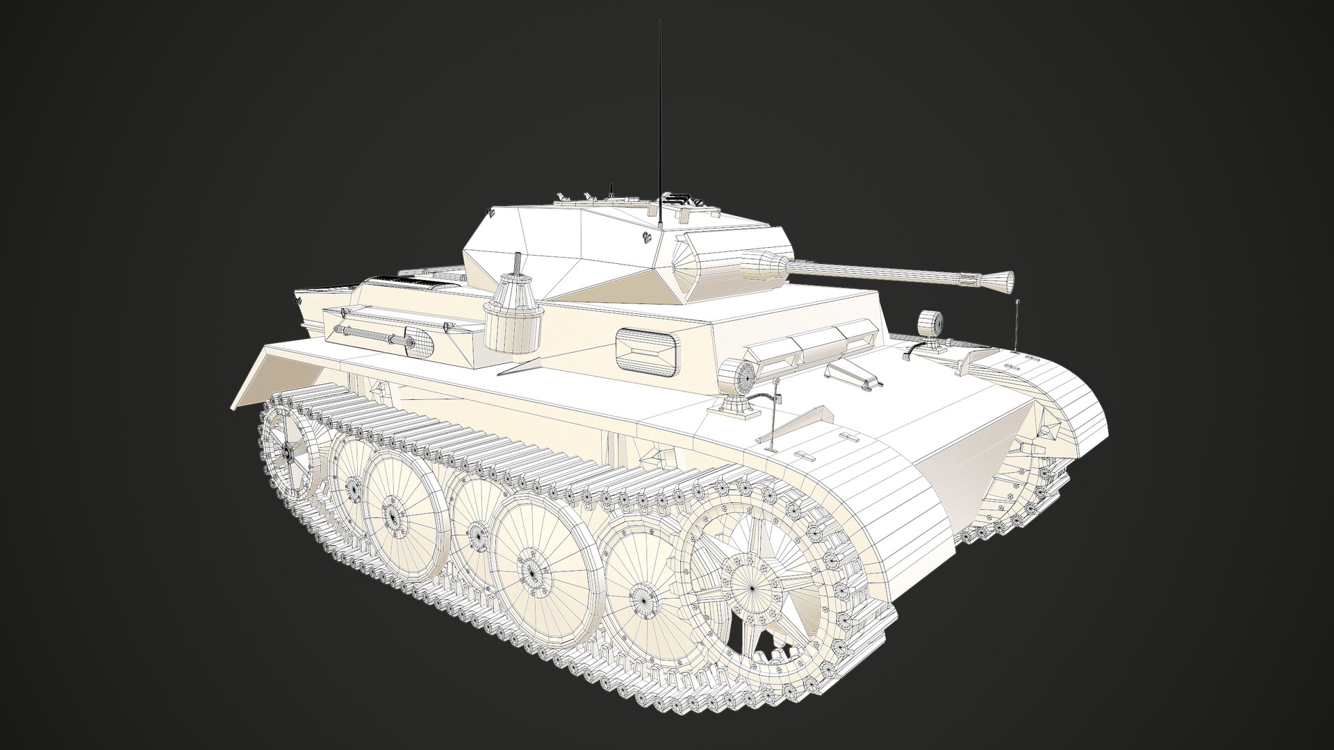 German reconnaissance panzer of the WW2 Luchs - codename Night Hunter ...