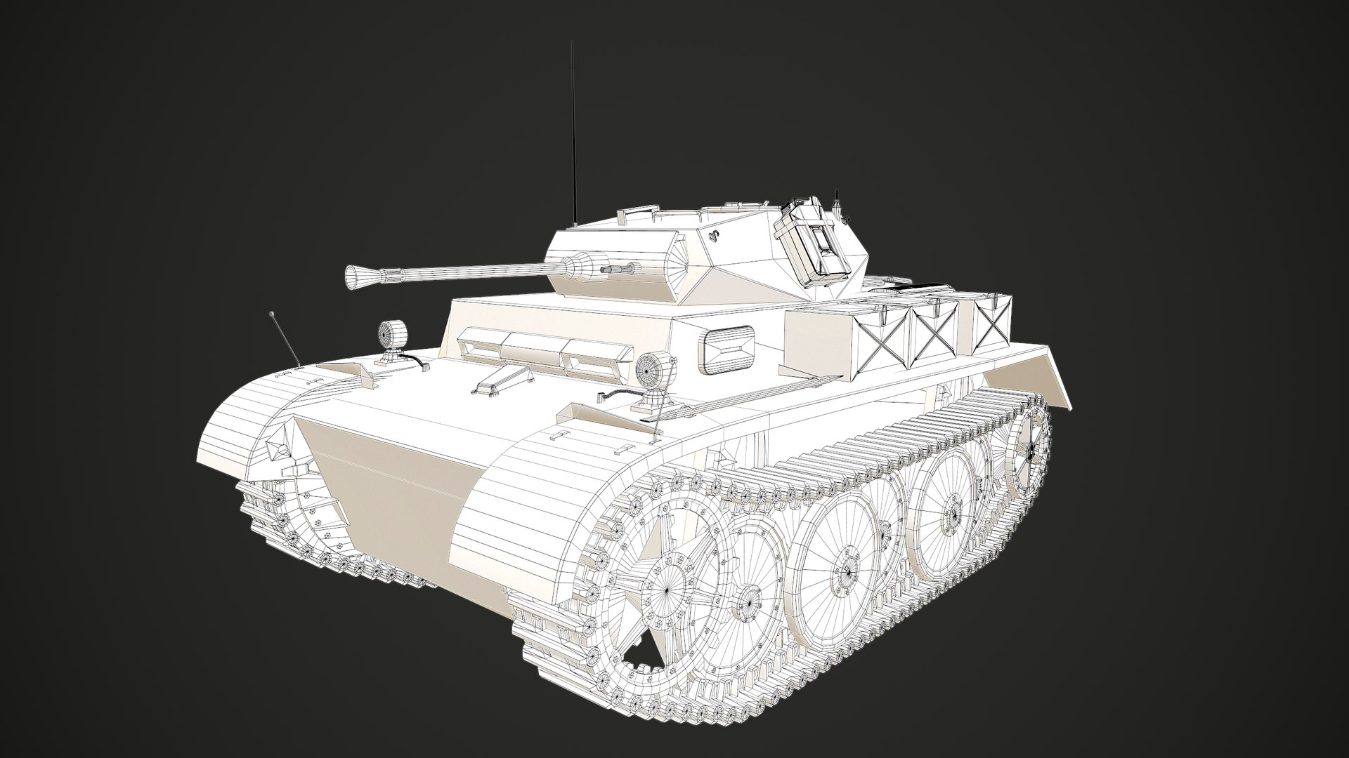 German reconnaissance panzer of the WW2 Luchs - codename Night Hunter ...
