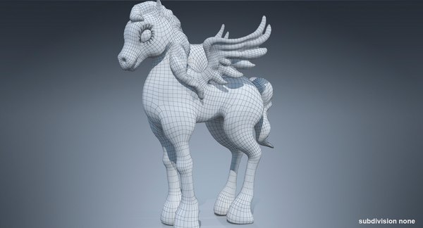 Cartoon pony model - TurboSquid 1422383