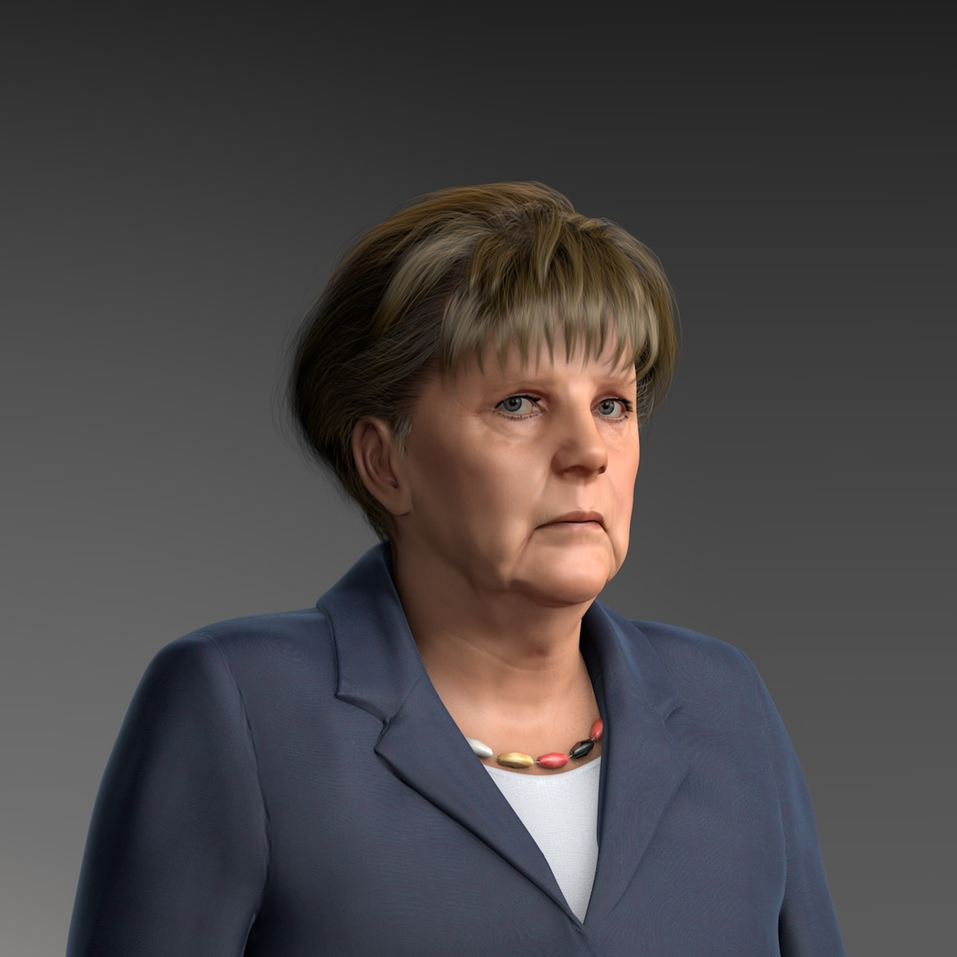 Cinema4d Angela Merkel