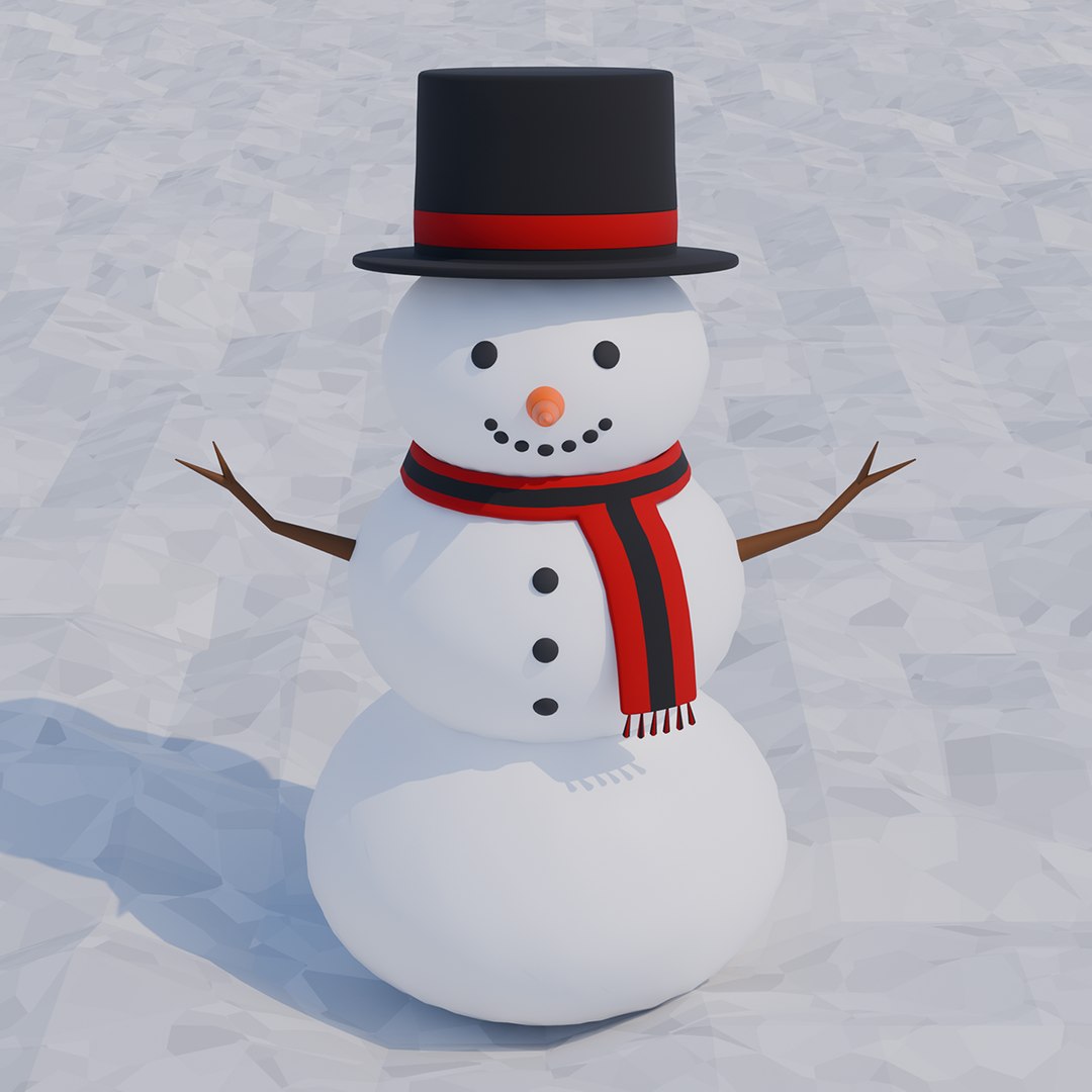 3D SnowMan Model - TurboSquid 2317959