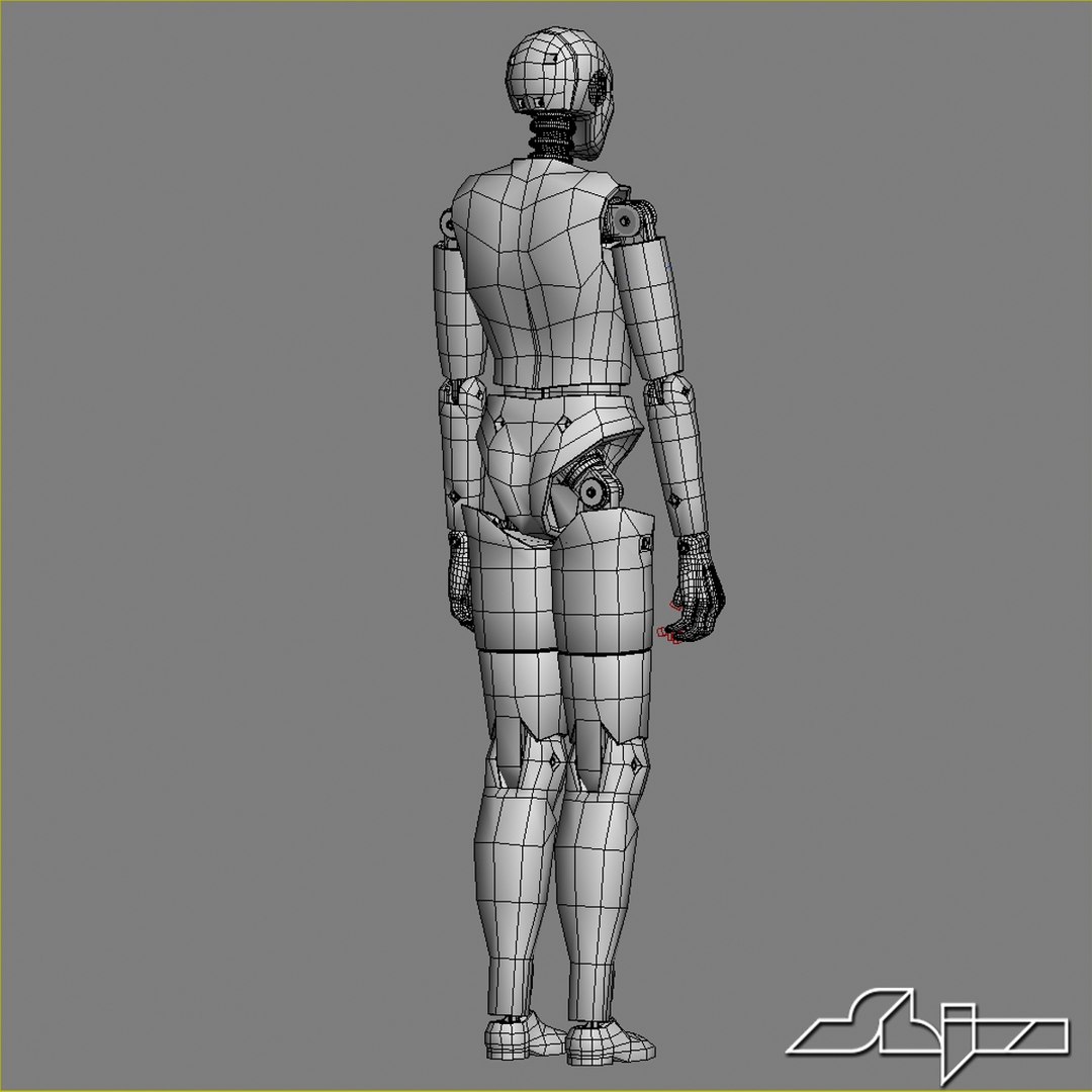 hi crashtest dummy character rigged 3d model