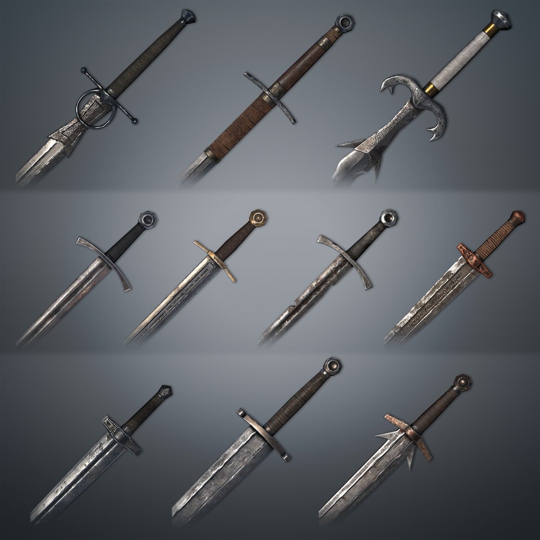 3D Medieval Swords Packed - TurboSquid 1344152
