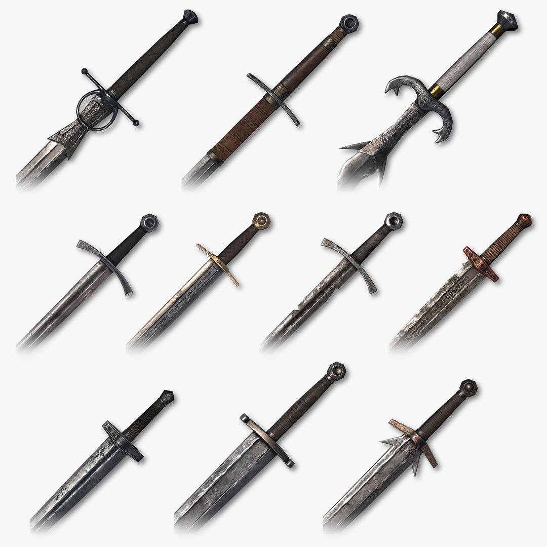 3D medieval swords packed - TurboSquid 1344152