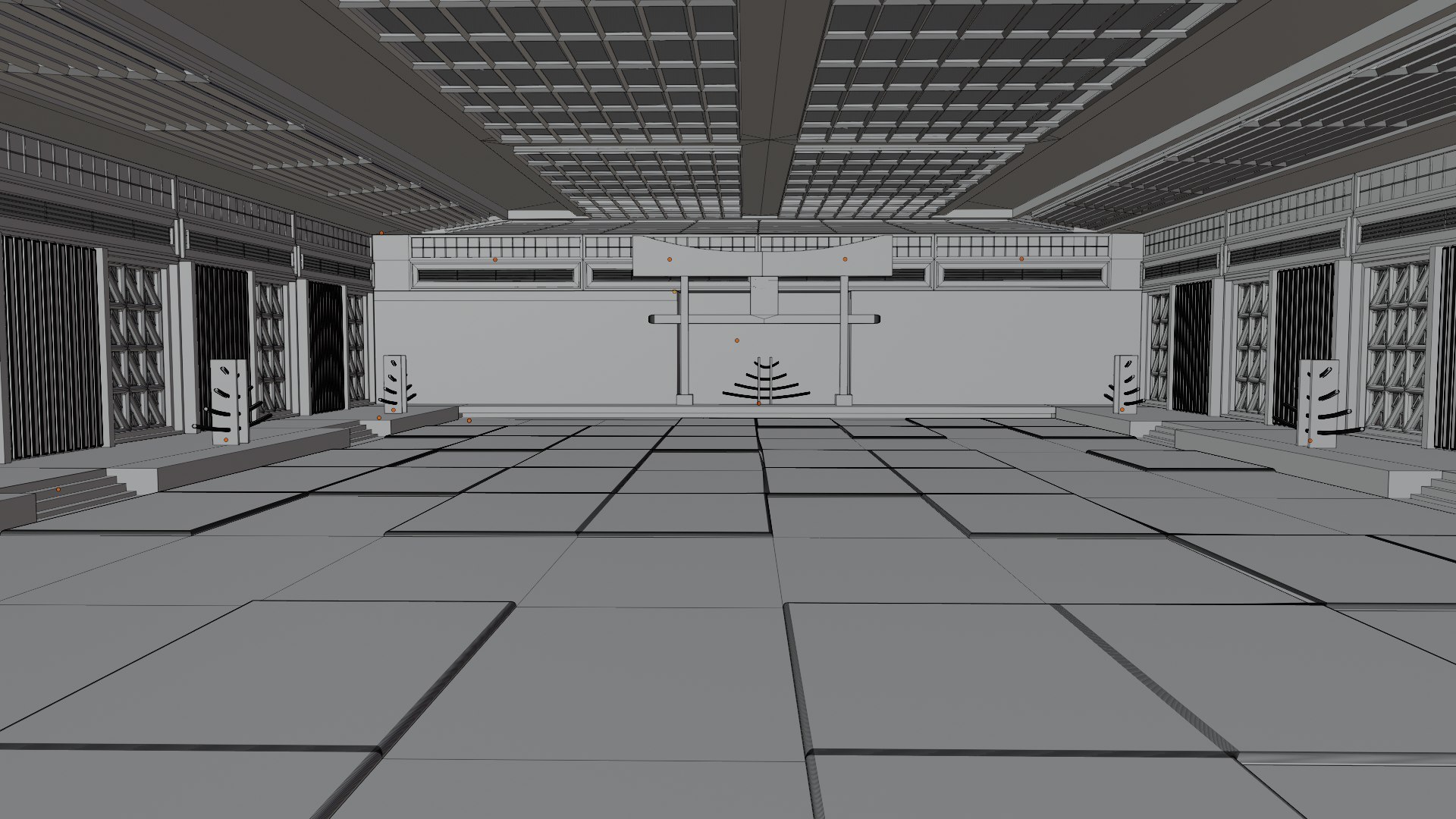 3D Dojo Fighting Hall Model - TurboSquid 2158009