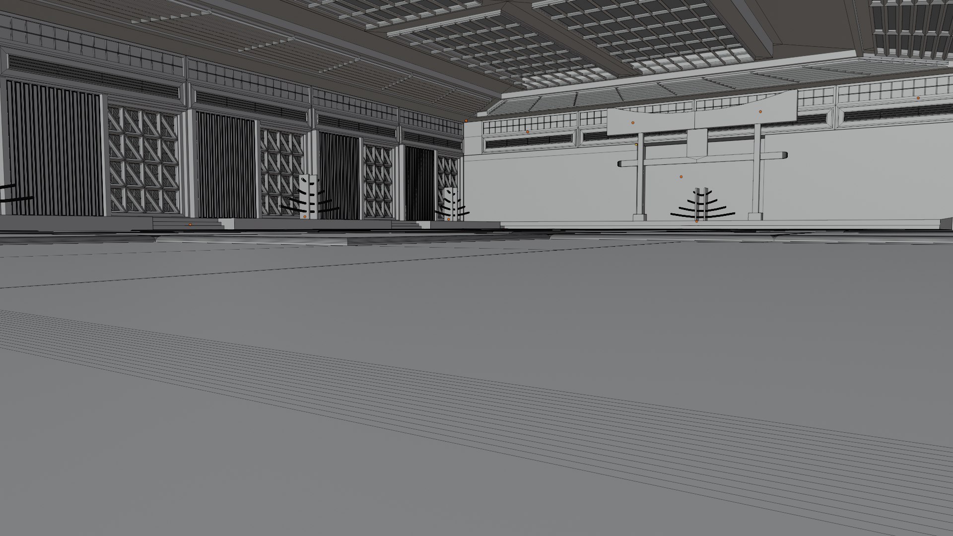 3D Dojo Fighting Hall Model - TurboSquid 2158009