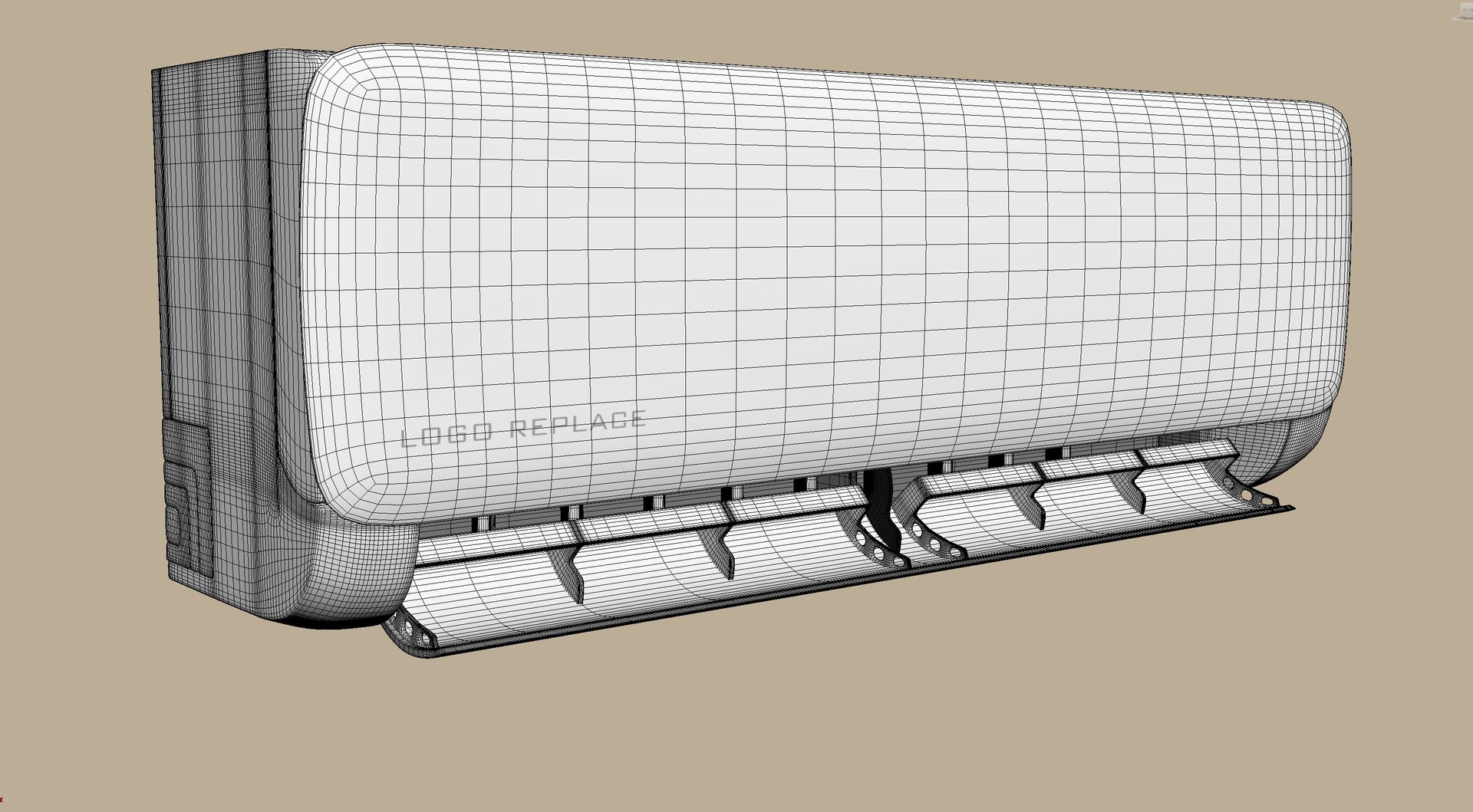 3D Air Conditioner Interior Unit Model - TurboSquid 2264292