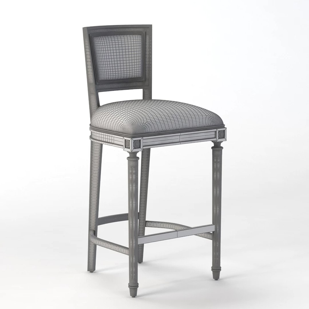 Fabia Counter Stool 3D Model - TurboSquid 1954543