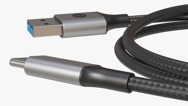 modelo 3d Cable USB 3 a USB C - TurboSquid 2261092