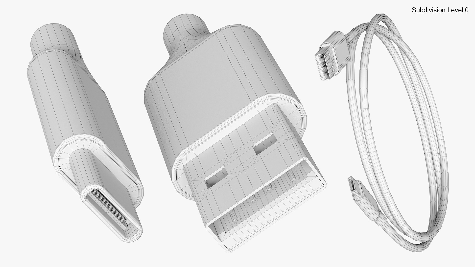 3D USB 3 To USB C Cable - TurboSquid 2261092