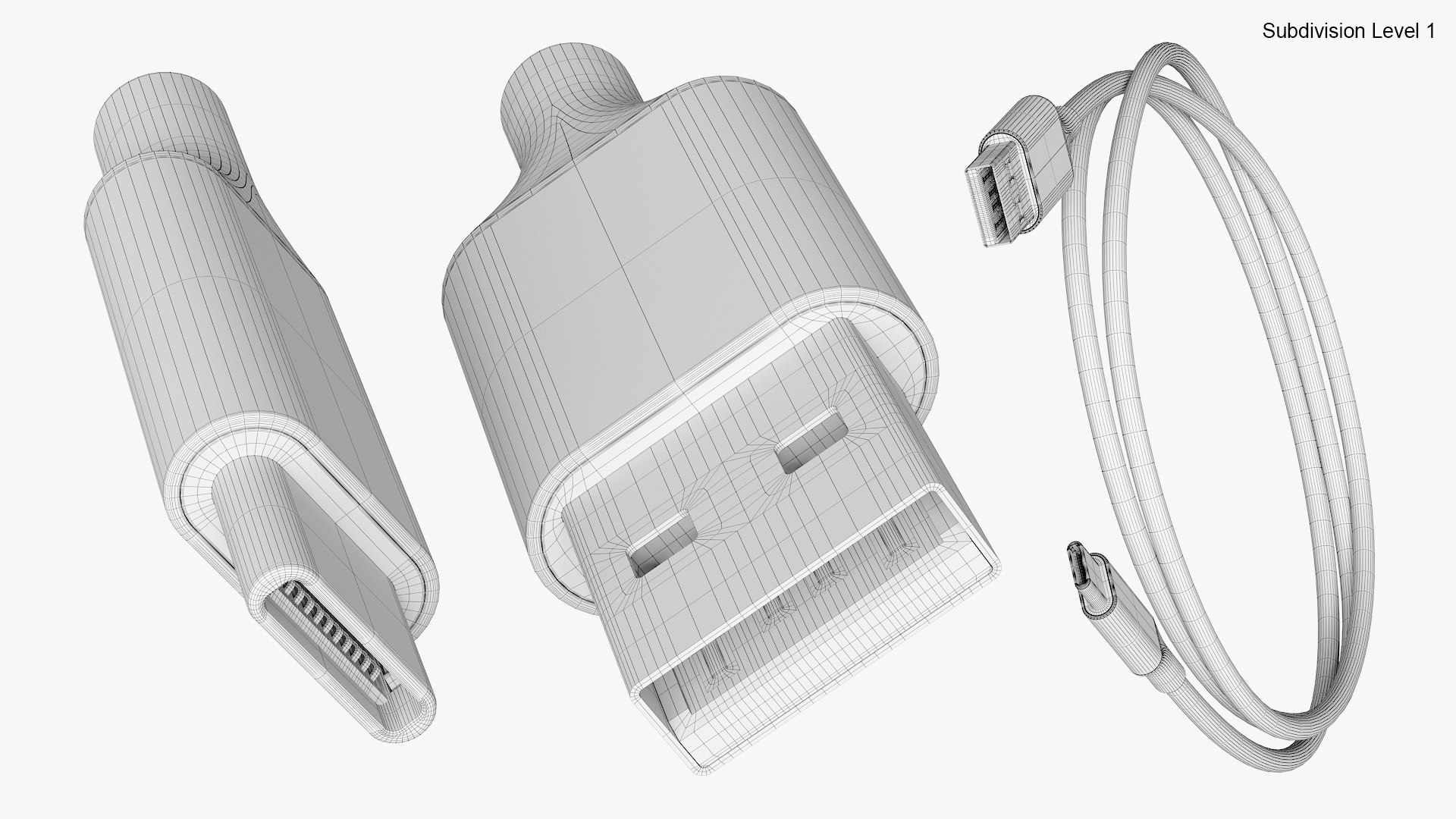 3D USB 3 To USB C Cable - TurboSquid 2261092