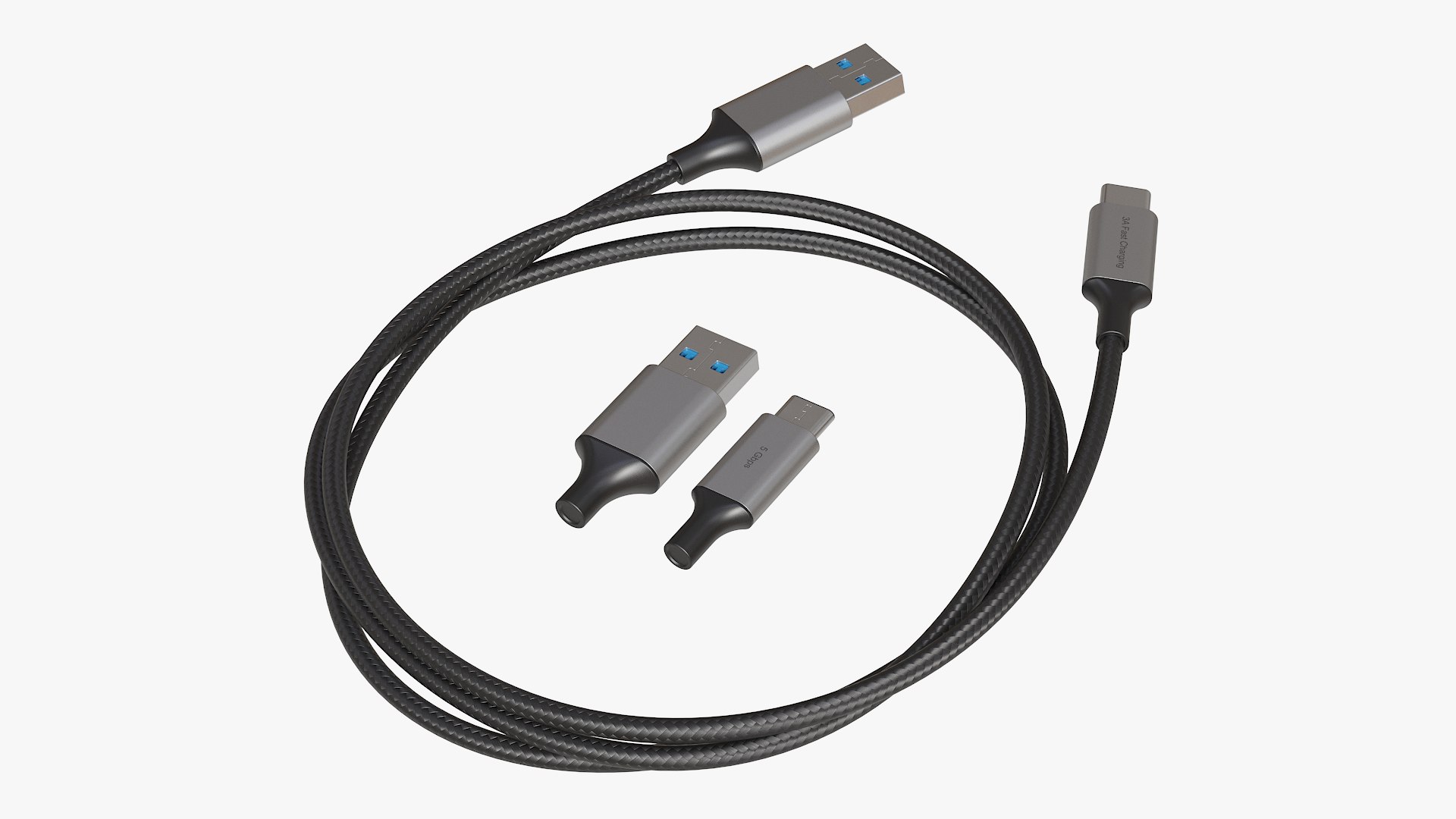 3D USB 3 To USB C Cable - TurboSquid 2261092