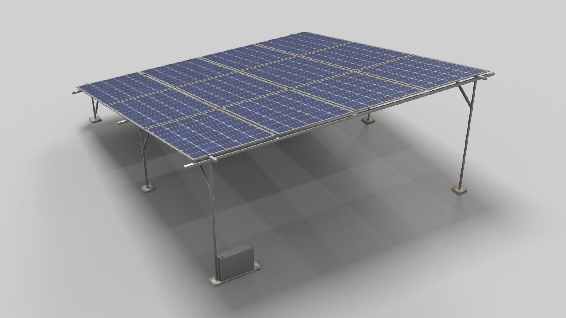 Solar Panel Farm Kit 3D Model - TurboSquid 2163590