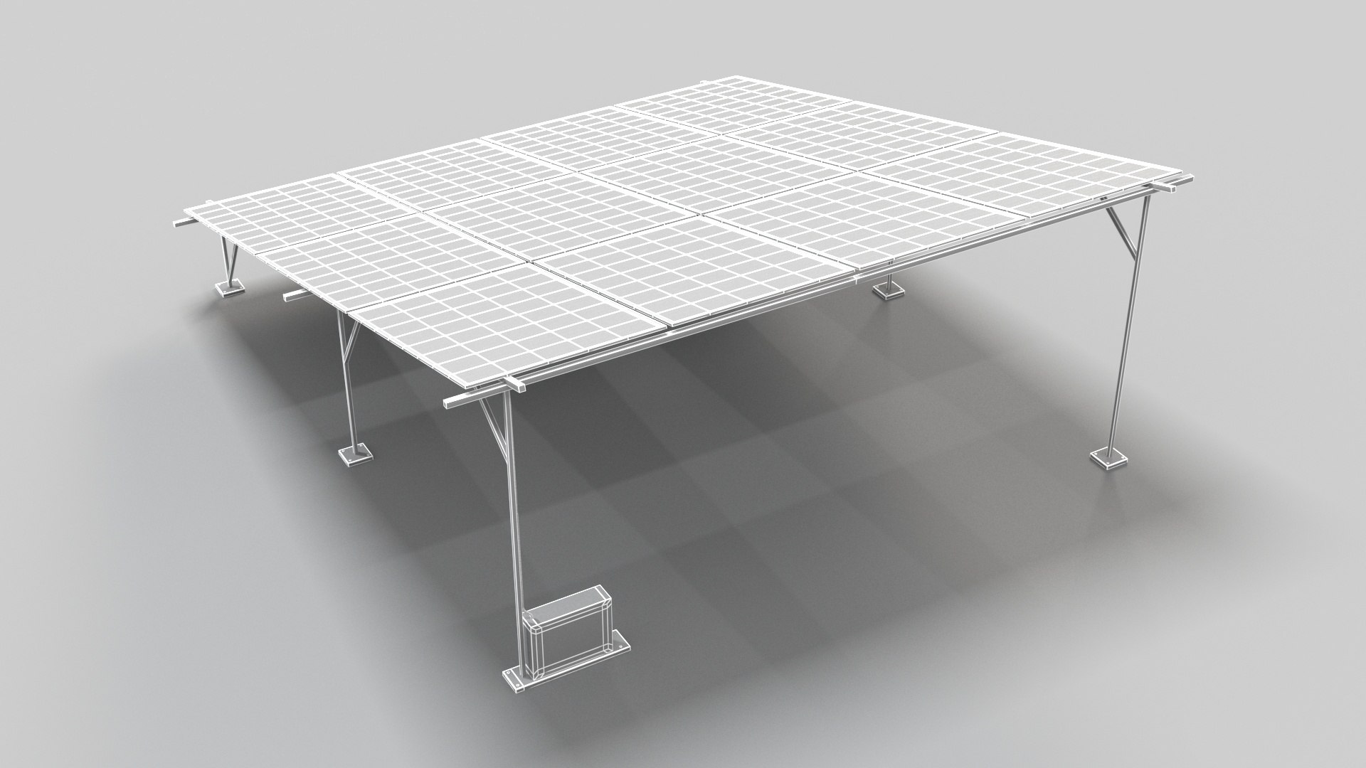 Solar Panel Farm Kit 3D Model - TurboSquid 2163590