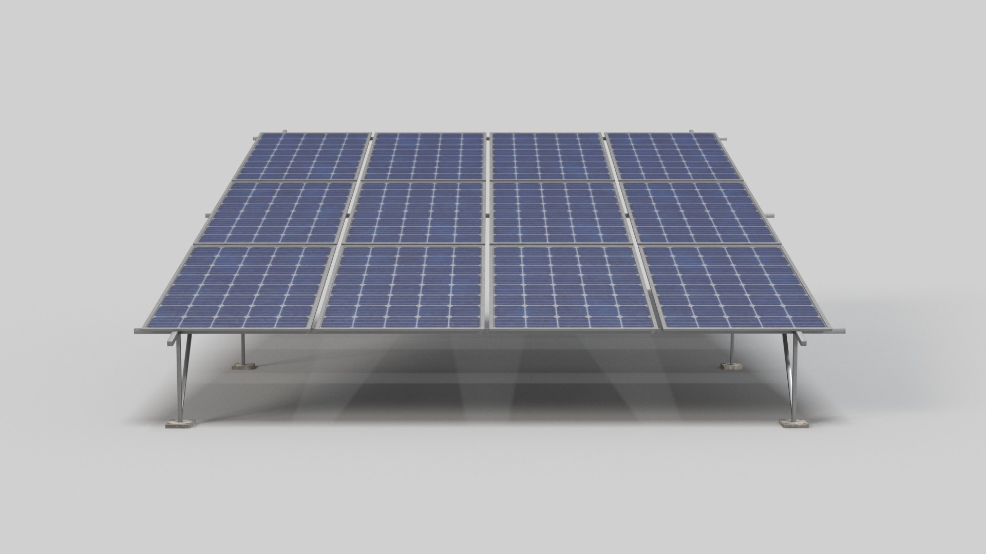 Solar Panel Farm Kit 3D Model - TurboSquid 2163590
