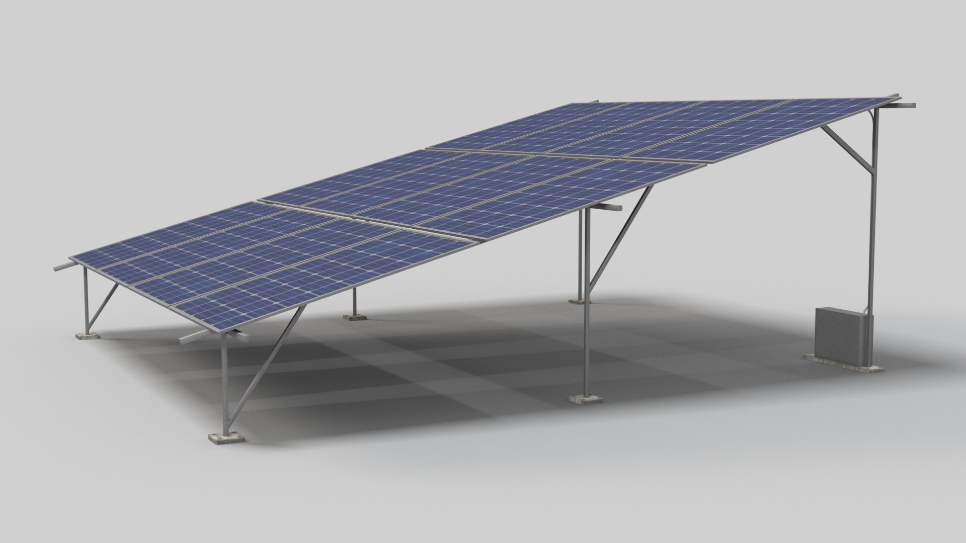 Solar Panel Farm Kit 3D Model - TurboSquid 2163590