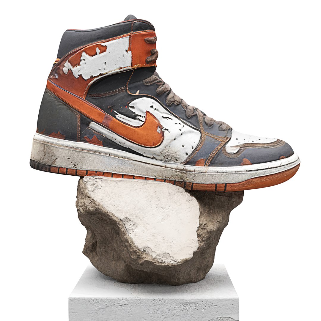 3D Nike Air Jordan Sneaker Sculpture Model - TurboSquid 2304052