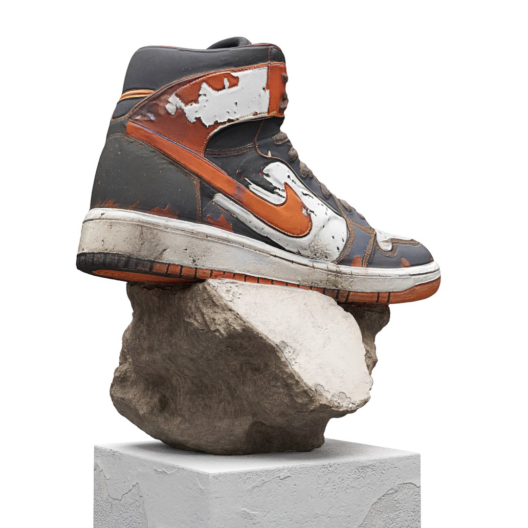 3D Nike Air Jordan Sneaker Sculpture Model - TurboSquid 2304052