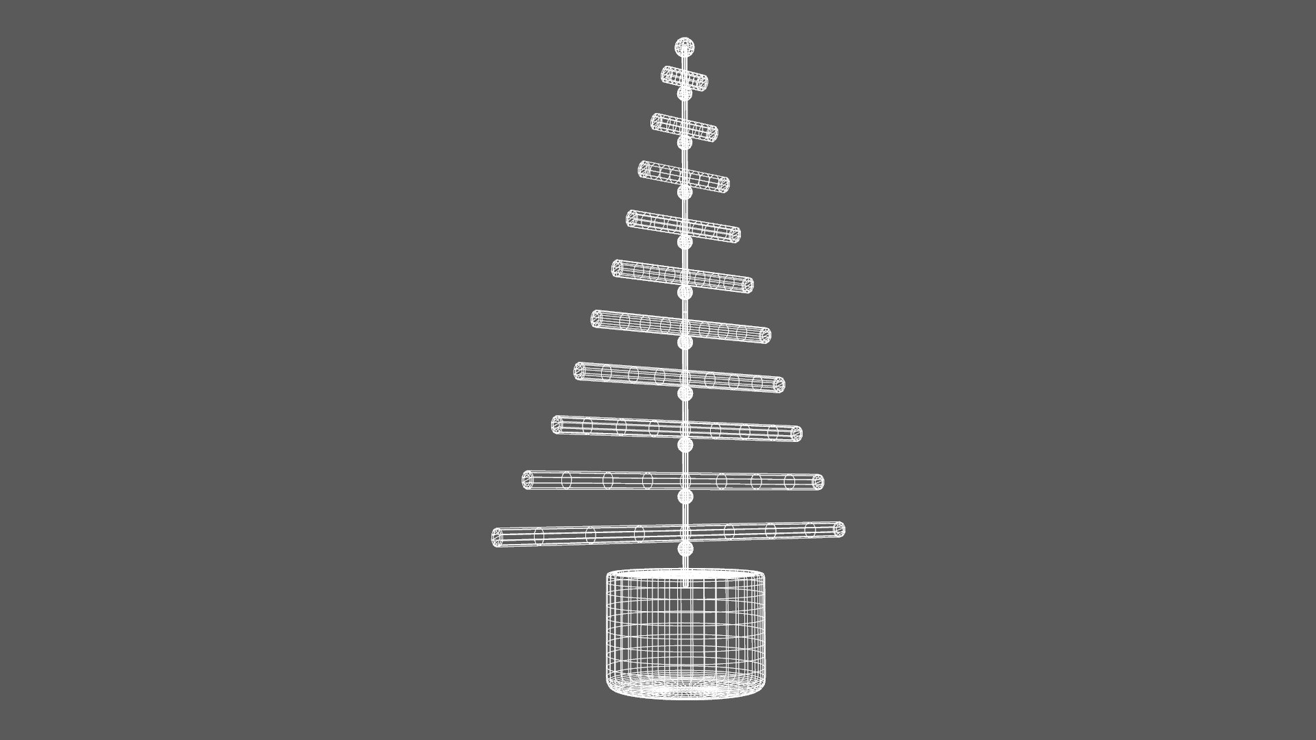 Xmas Logs Christmas Tree Christmas Logs Wooden Tree Low-poly 3D Model ...