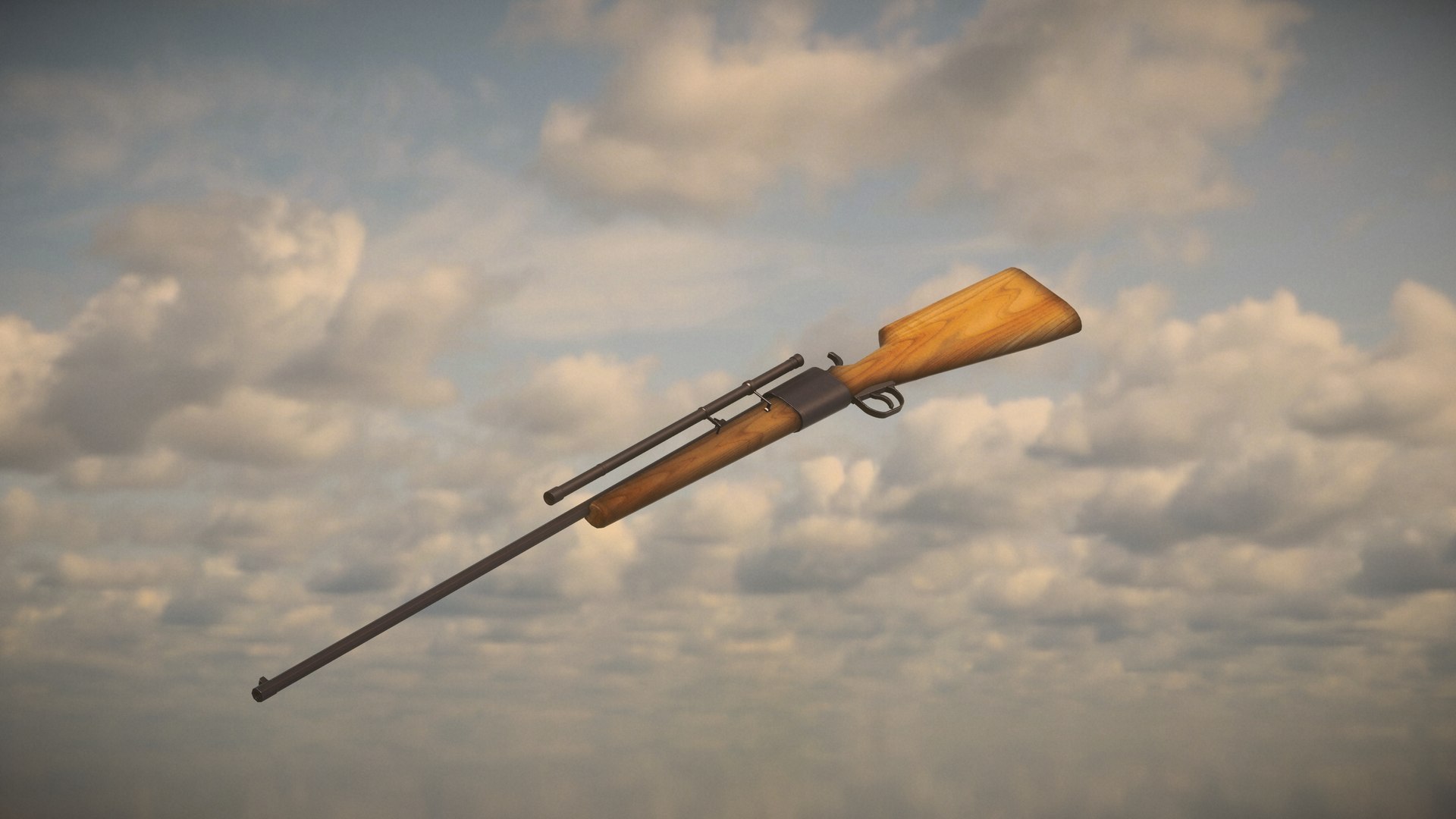 3D Model Western Rifle - TurboSquid 2277074