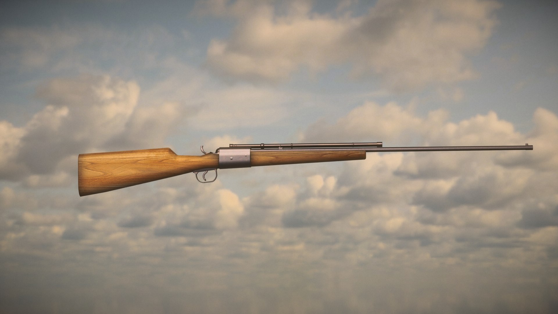 3D Model Western Rifle - TurboSquid 2277074