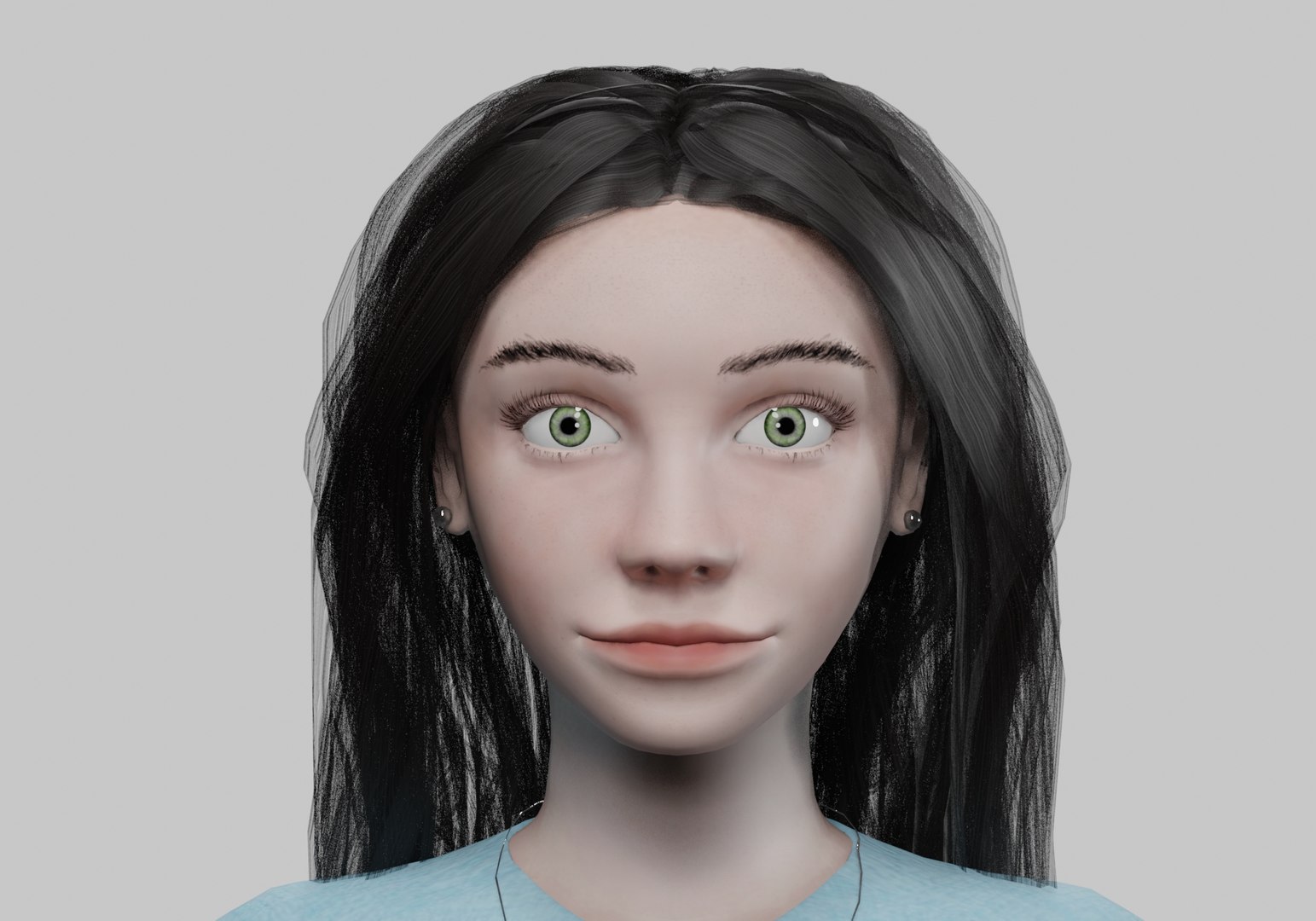 Beautiful Cute Woman V30172 3D Model - TurboSquid 2265179
