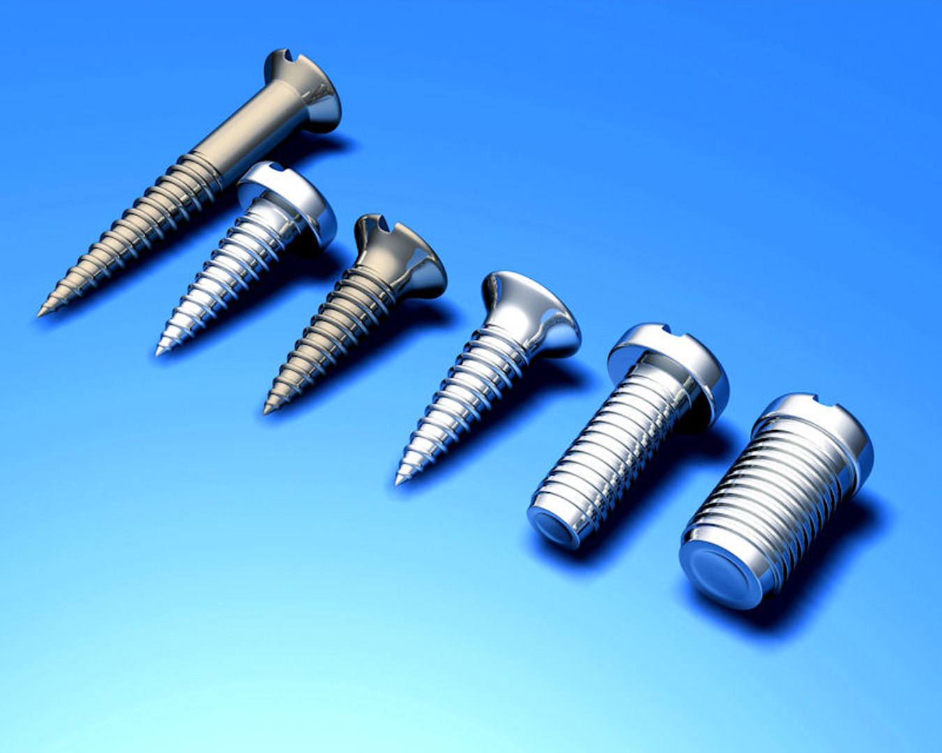 Screws Metal Wood 3d Max