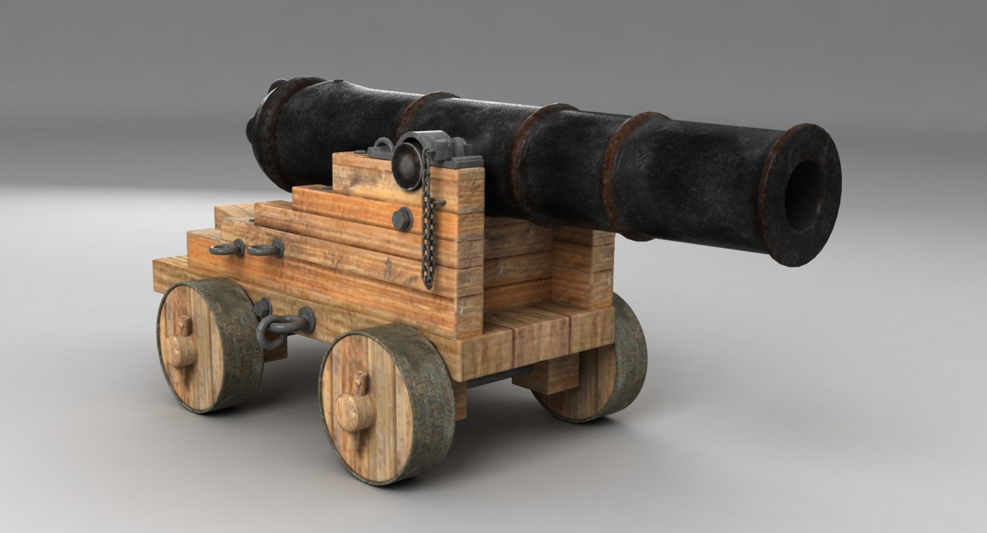 3D cannon - TurboSquid 1155889