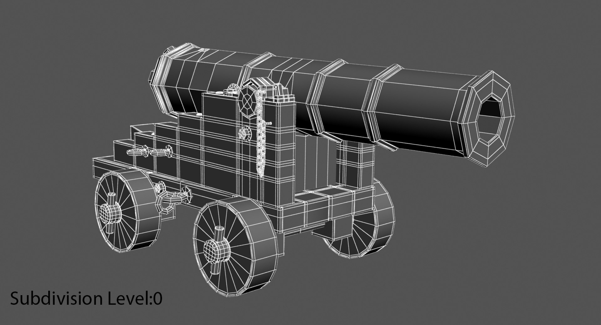 3D cannon - TurboSquid 1155889