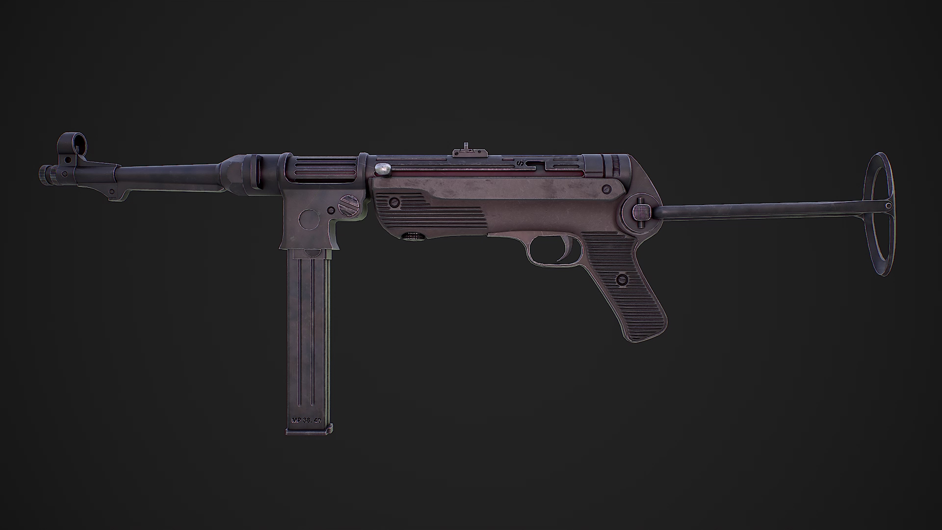 Submachine Gun MP 38 40 3d Model 3D Model - TurboSquid 2209585