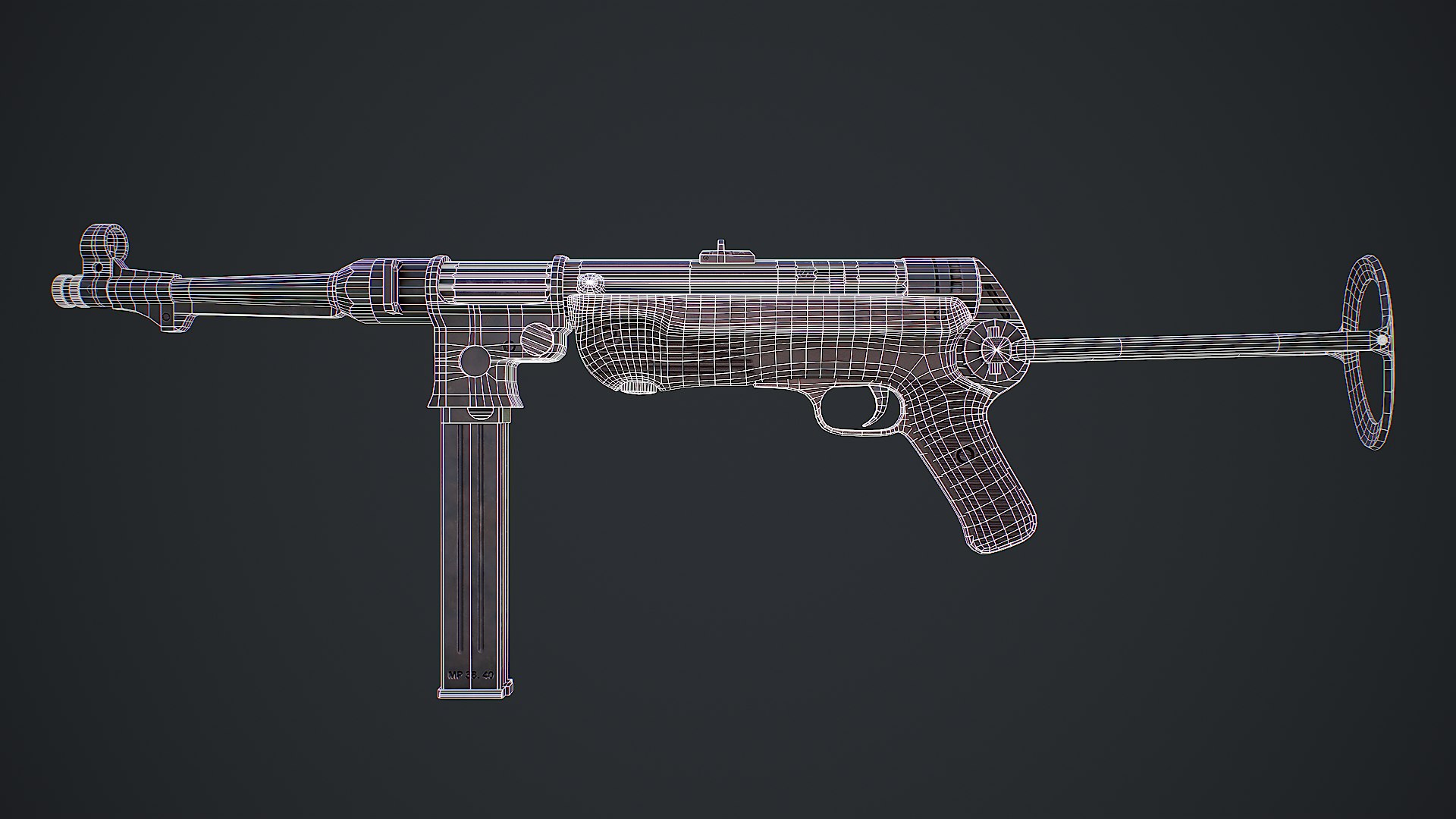 Submachine Gun MP 38 40 3d Model 3D Model - TurboSquid 2209585