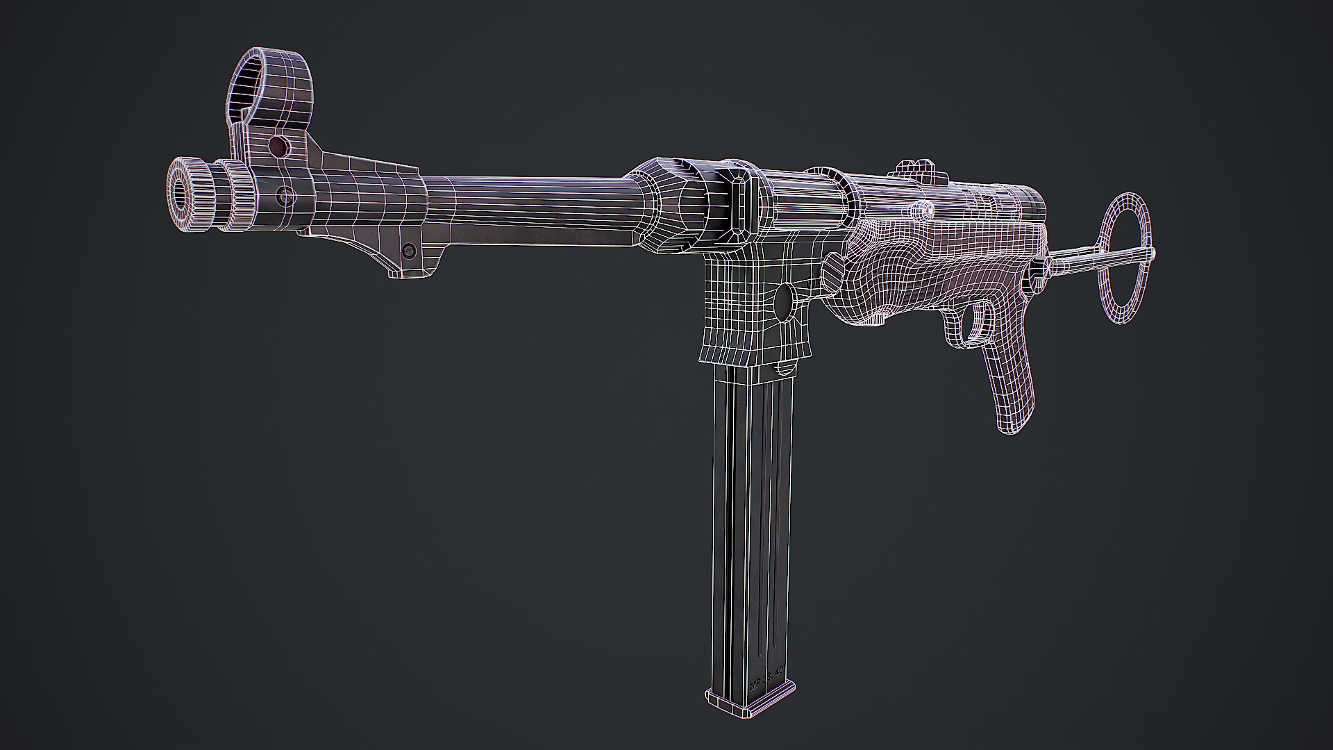 Submachine Gun MP 38 40 3d Model 3D Model - TurboSquid 2209585