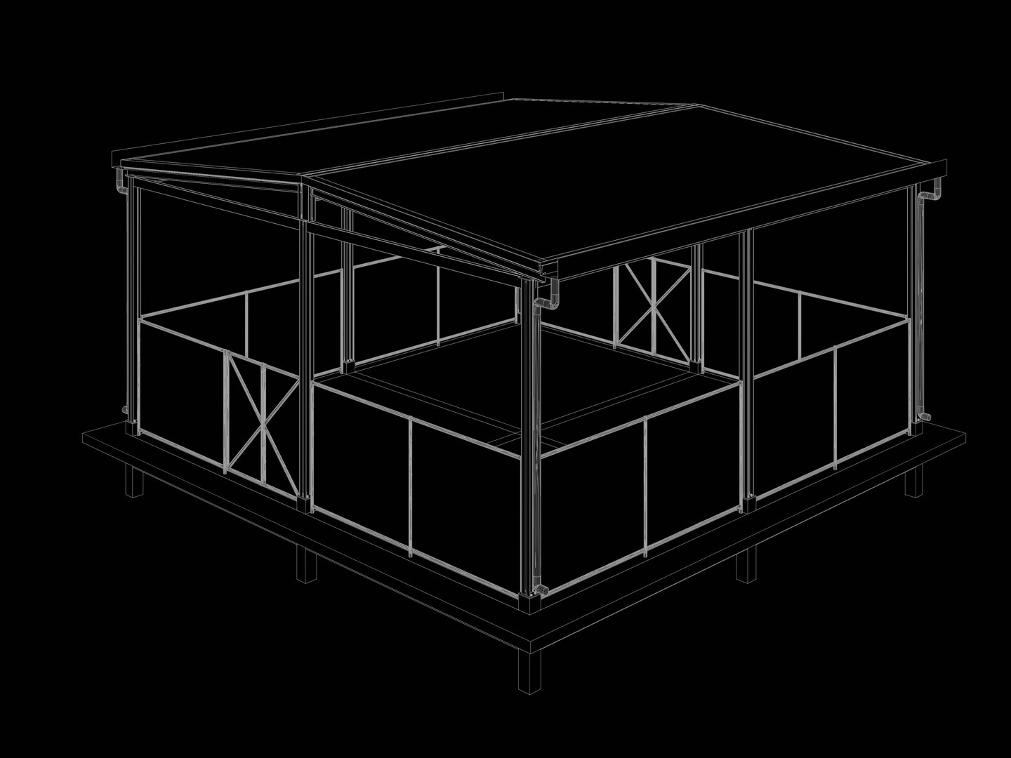3D Storage Building 24i19 Model - TurboSquid 2324434