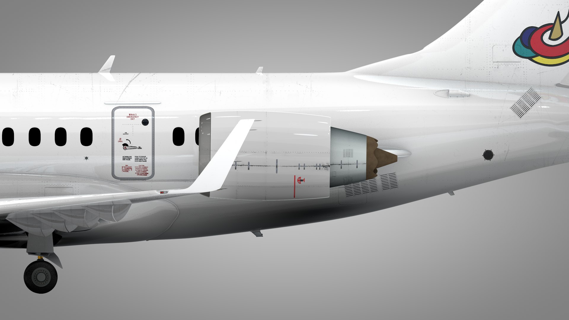 Genghis Khan Airlines COMAC ARJ21-700 L1907 3D Model - TurboSquid 2009760