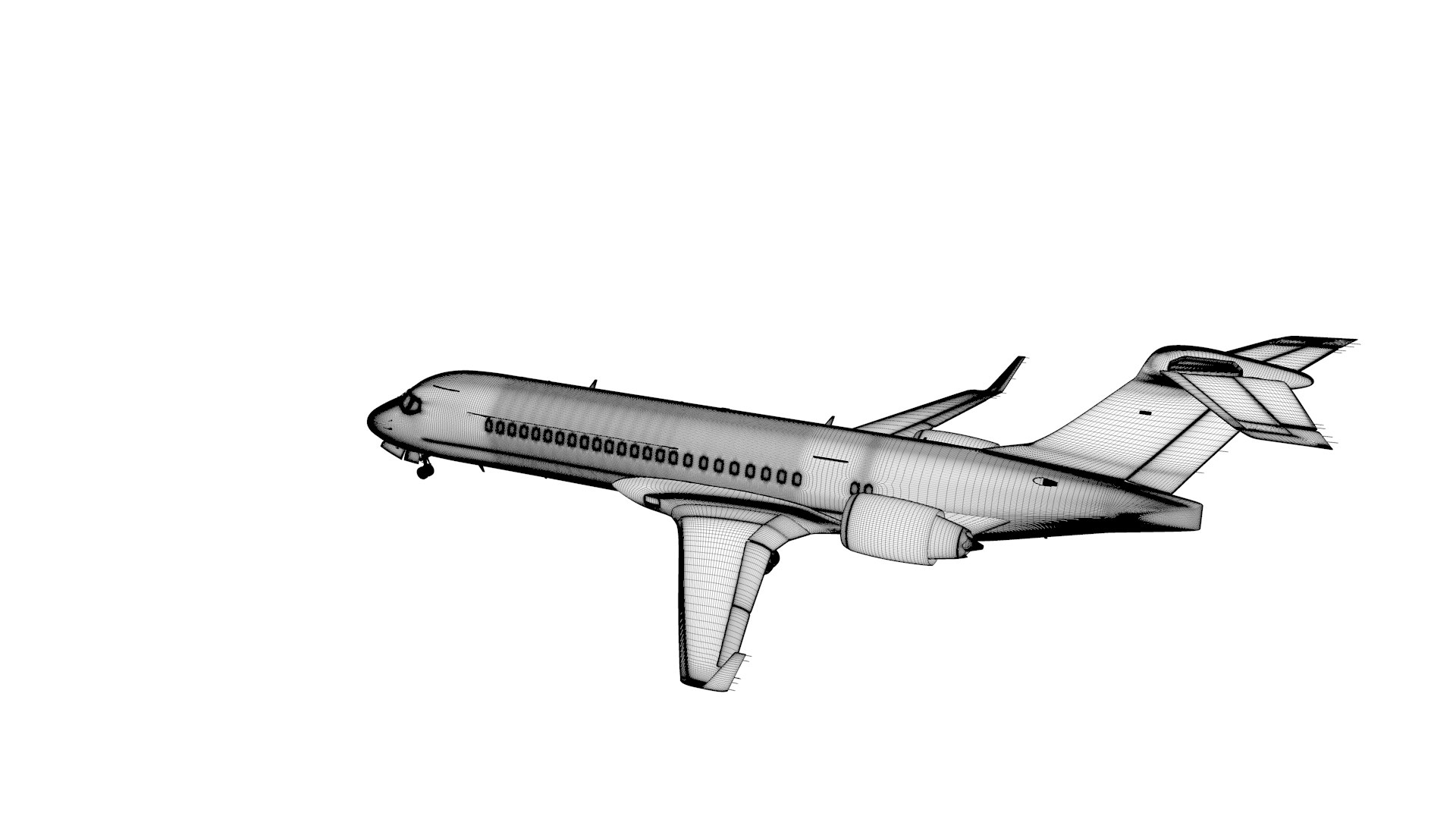 Genghis Khan Airlines COMAC ARJ21-700 L1907 3D model - TurboSquid 2009760