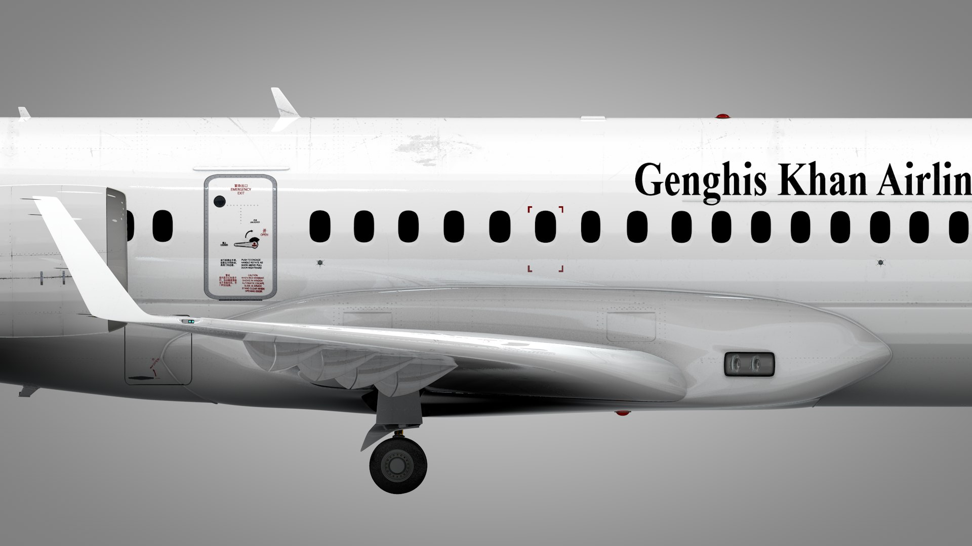 Genghis Khan Airlines COMAC ARJ21-700 L1907 3D Model - TurboSquid 2009760