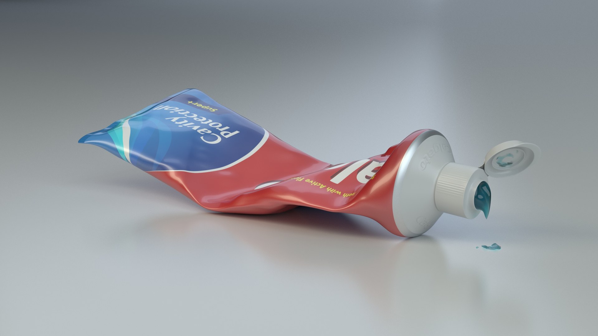 3D toothpaste tube - TurboSquid 1469255