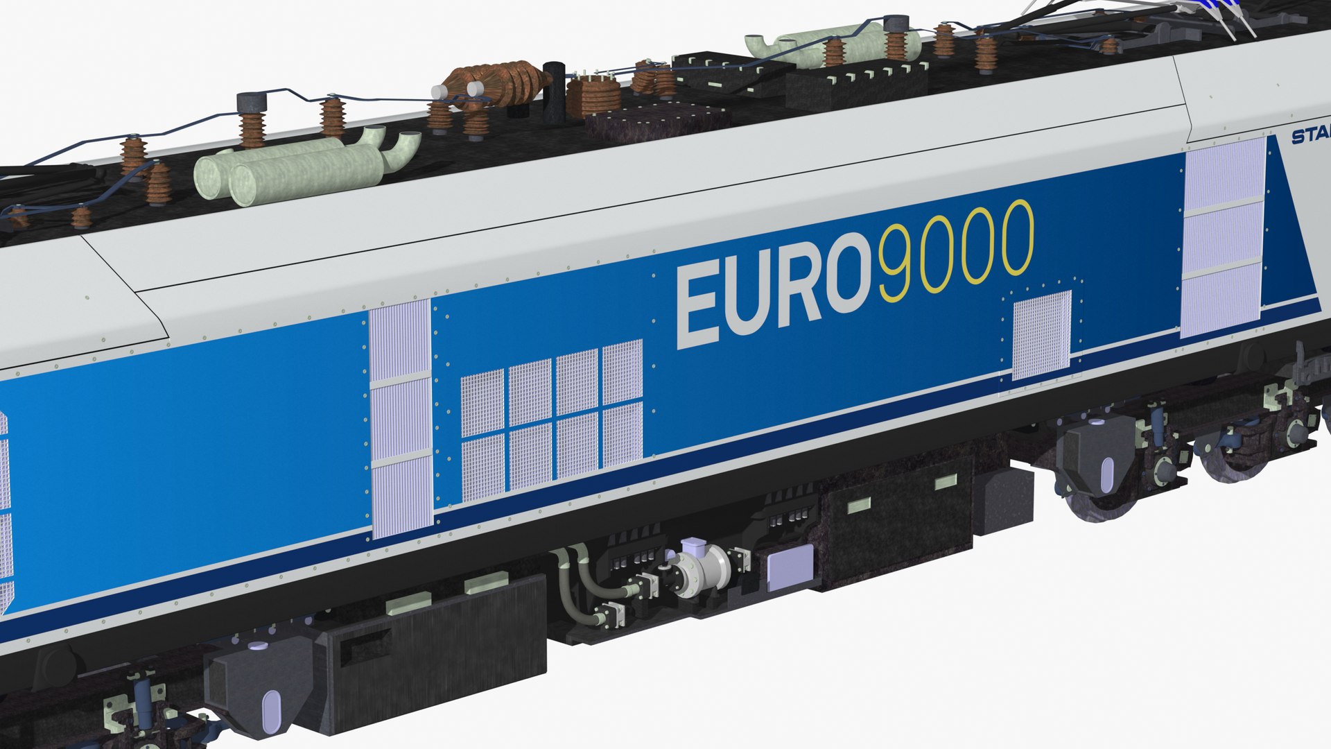 3D Stadler Euro 9000 Hybrid Multi-system Locomotive Model - TurboSquid 2167840