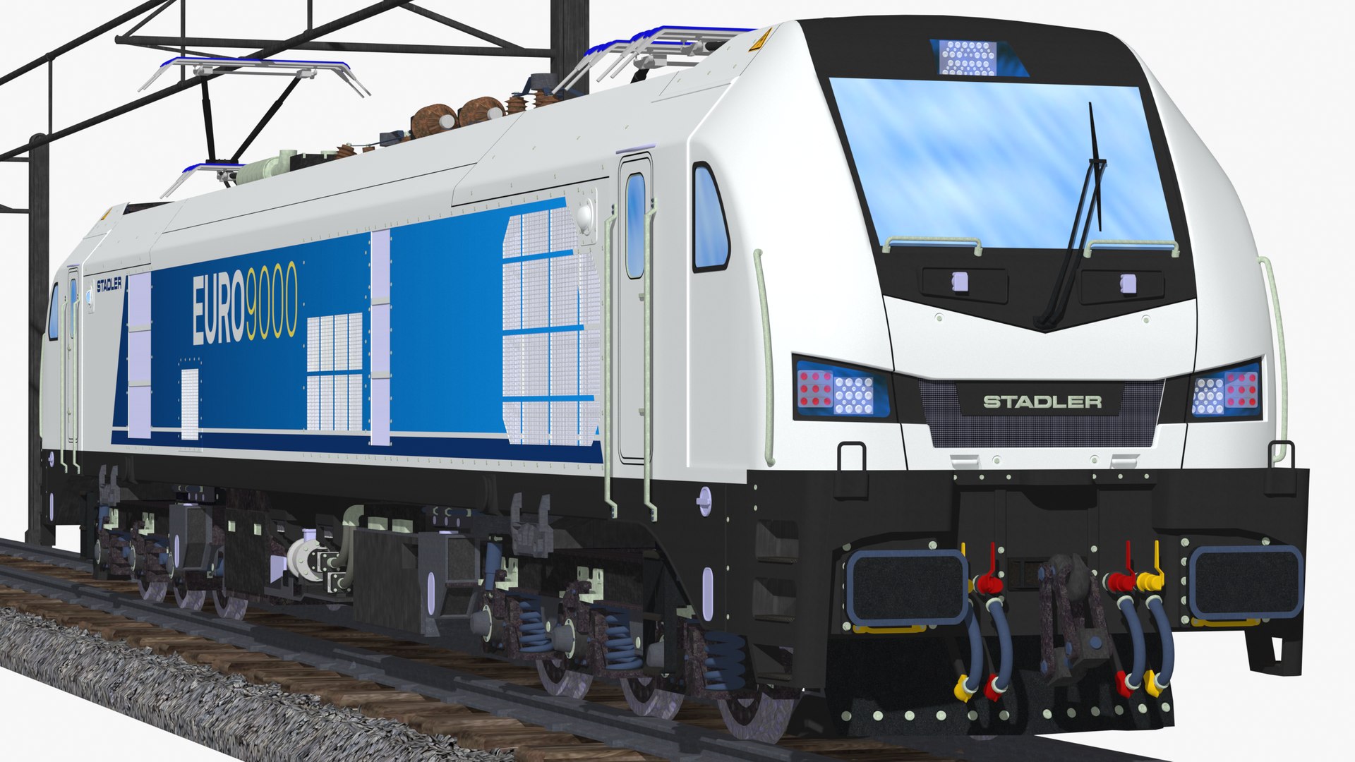 3D Stadler Euro 9000 Hybrid Multi-system Locomotive Model - TurboSquid 2167840