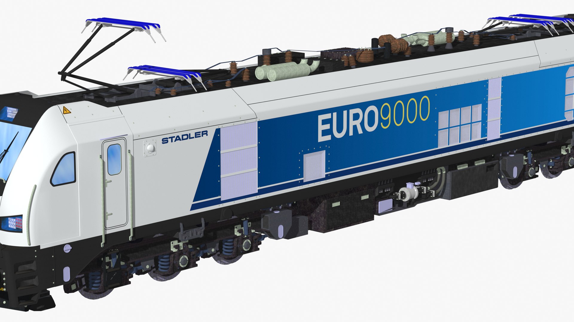 3D Stadler Euro 9000 Hybrid Multi-system Locomotive Model - TurboSquid 2167840