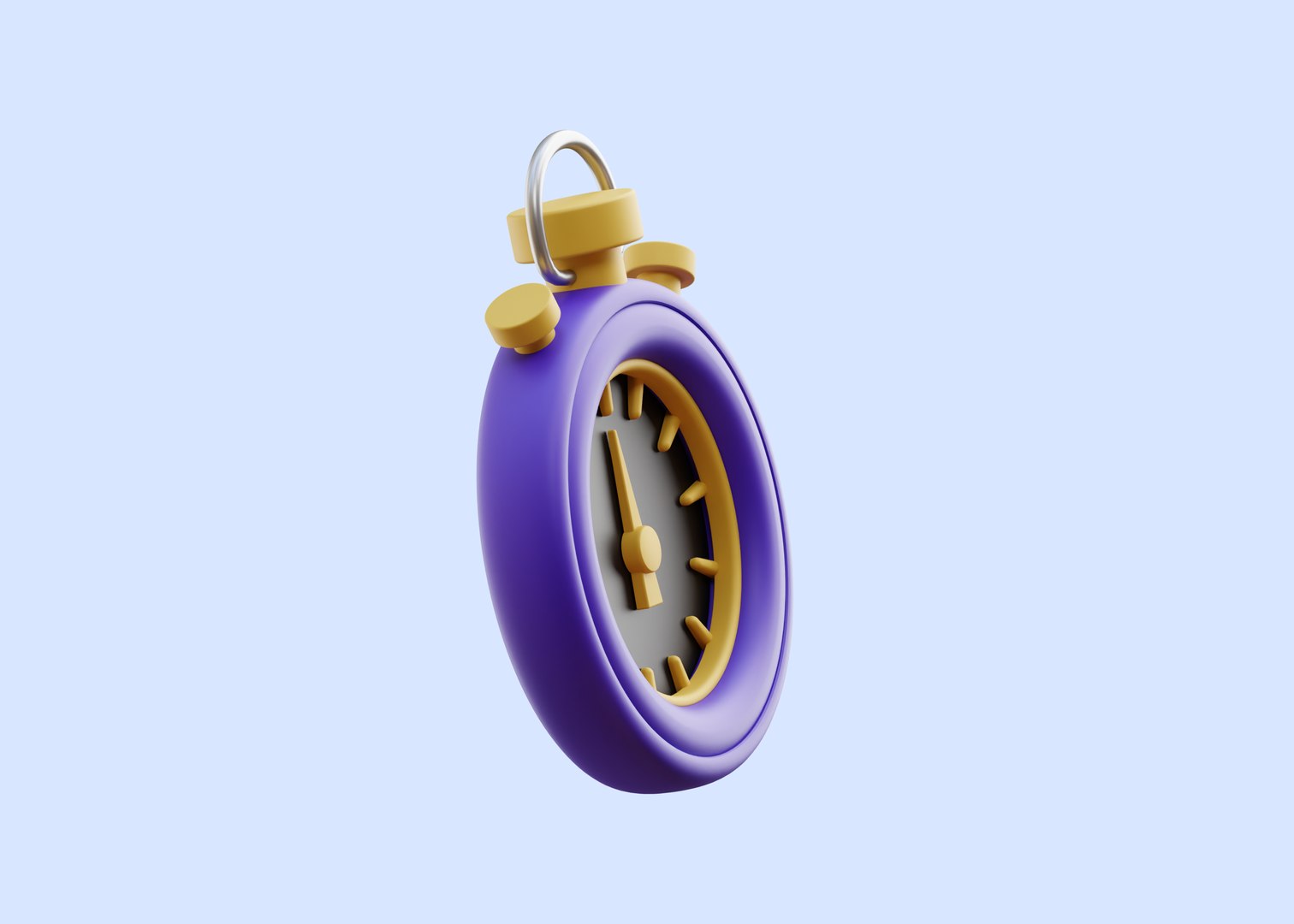 Stop Watch 3D Illustration Model - TurboSquid 2230177