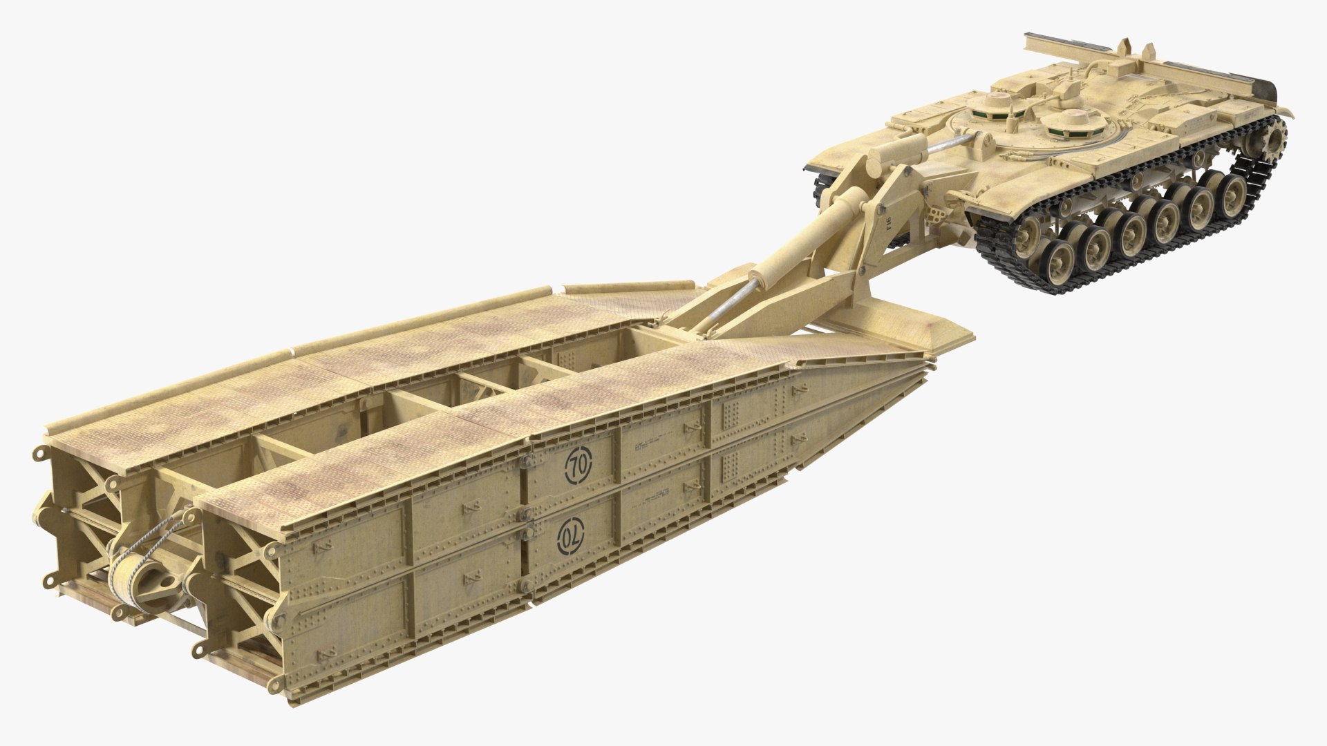 Armored Vehicle Launched Bridge AVLB M60A1 Rigged 3D model - TurboSquid ...