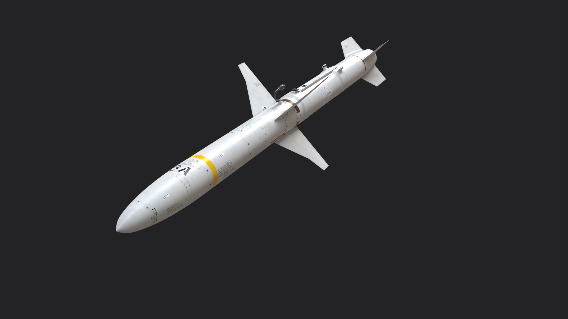 AGM-88 Harm 3D Model - TurboSquid 1989976