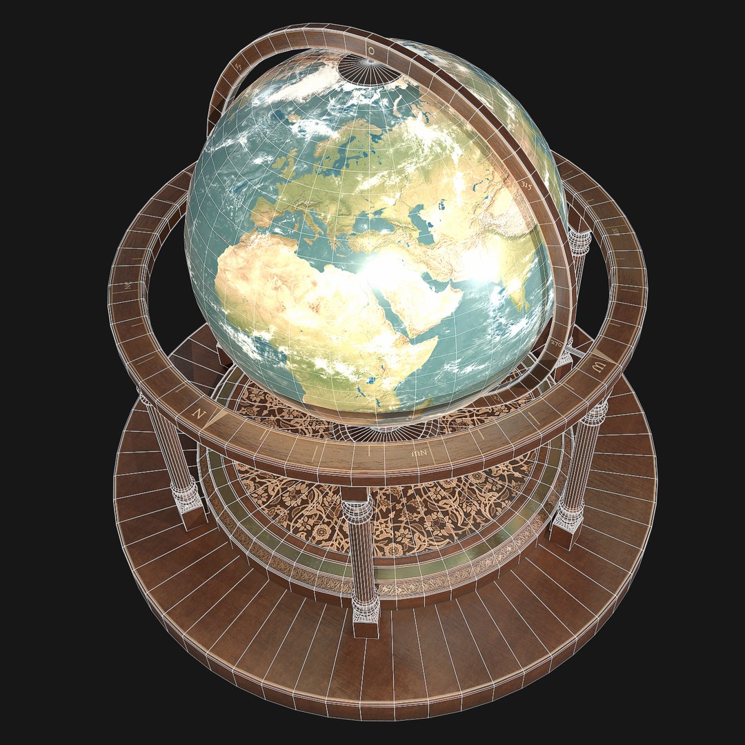 Globe 3D Model - TurboSquid 1384830