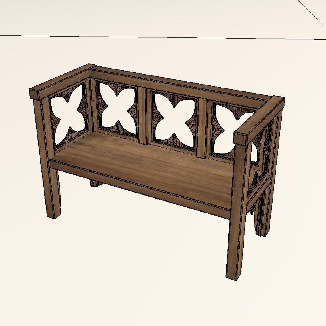 3D Medieval Bench Model - TurboSquid 1394145