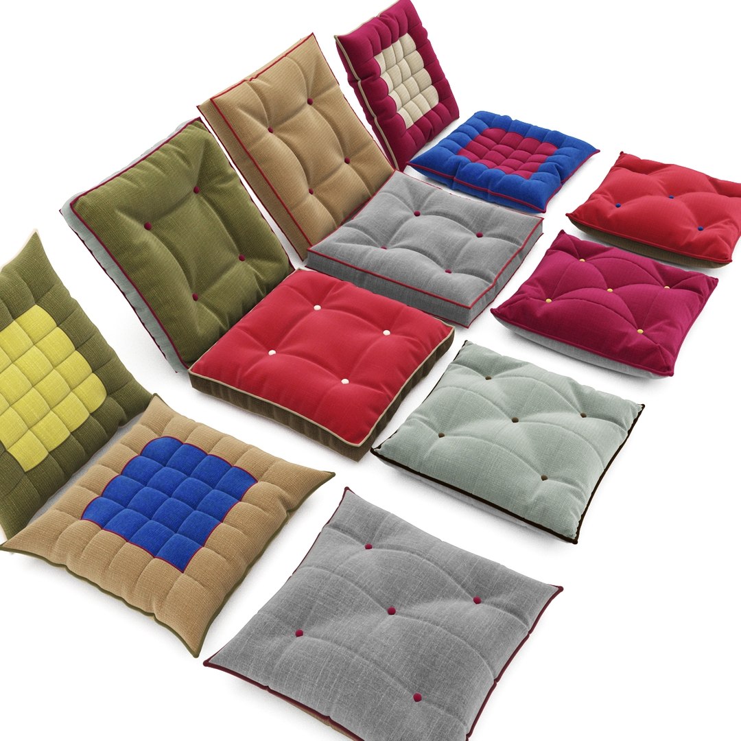 3d Model Seat Cushions 02