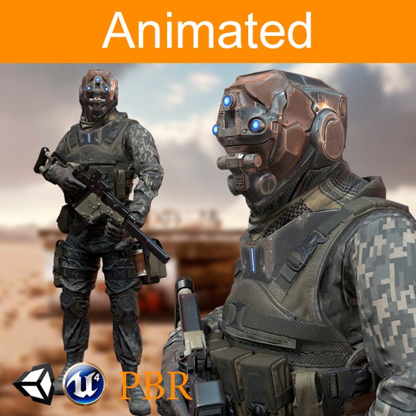 3D soldier model - TurboSquid 1255657