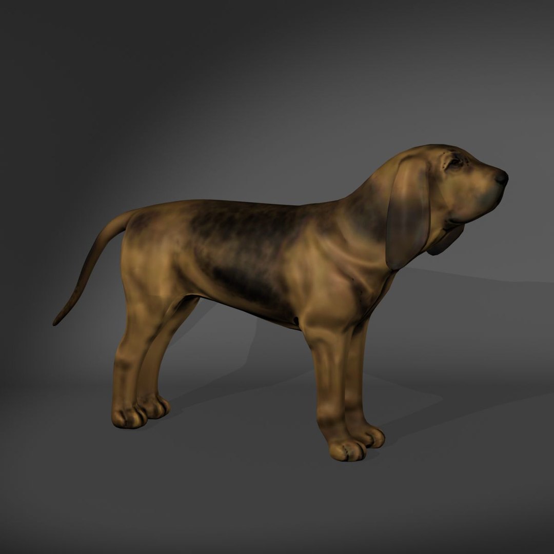 3d Model Hound Dog