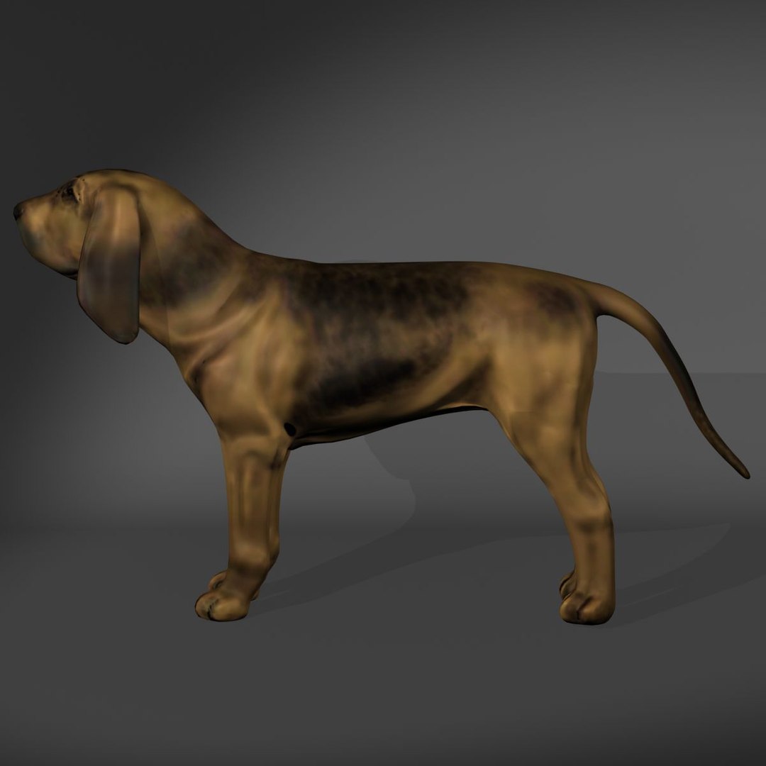 3d Model Hound Dog